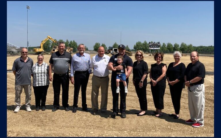 Benjamin Logan breaks ground for its new track and turf football field ...