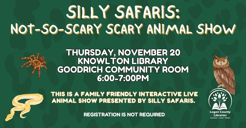 Silly Safaris: Not-So-Scary Scary Animal Show – Peak of Ohio